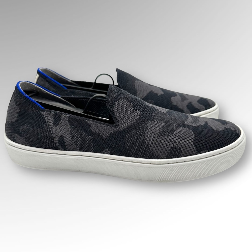 Rothys The Original Slip On Womens Sneakers Gray Camo… - Gem